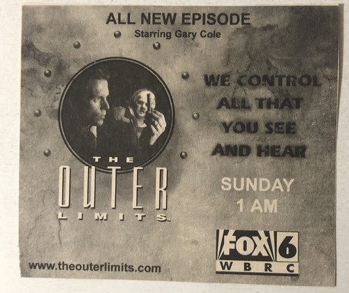 The Outer Limits Tv Guide Print Ad Gary Cole Tv Show TPA18 | eBay