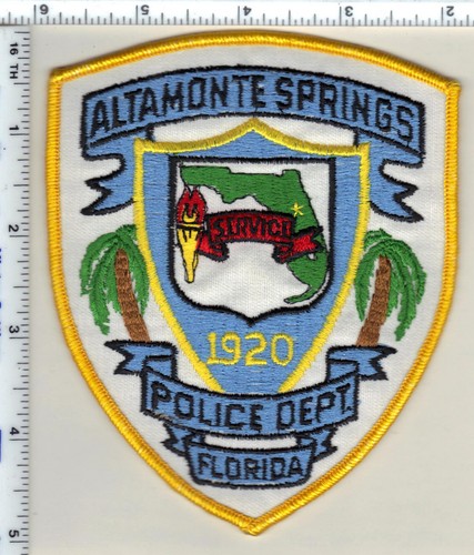 Altamonte Springs Police (Florida) Shoulder Patch - new from 1992 | eBay