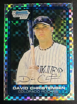 2006 Bowman Draft Chrome Draft X-Fractor 86/299 David Christensen #DP50 ...