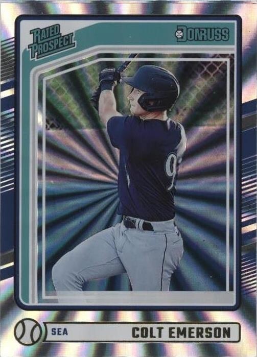 2024 Panini Donruss - Rated Prospects Colt Emerson #173 Laser (RC) for ...
