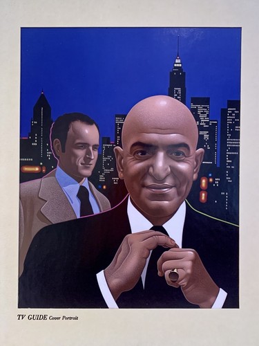 TV GUIDE Cover Portrait_1977 TELLY SAVALAS Kojak Classic TV Police ...
