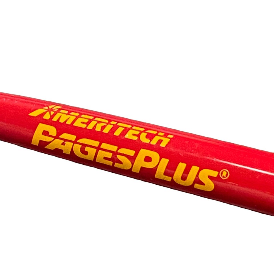 Ameritech Pages Plus Pen Red Chrome Bic Clic USA Promotional Vintage | eBay