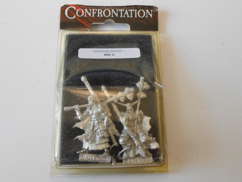 Confrontation Miniatures Chasseurs Keltois 1 Sealed W/Cards Rackham ...