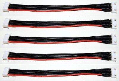 5 Each Lipo Balance Extension Charger Cable Lead 4s JST-XH (4 cell, 14 ...