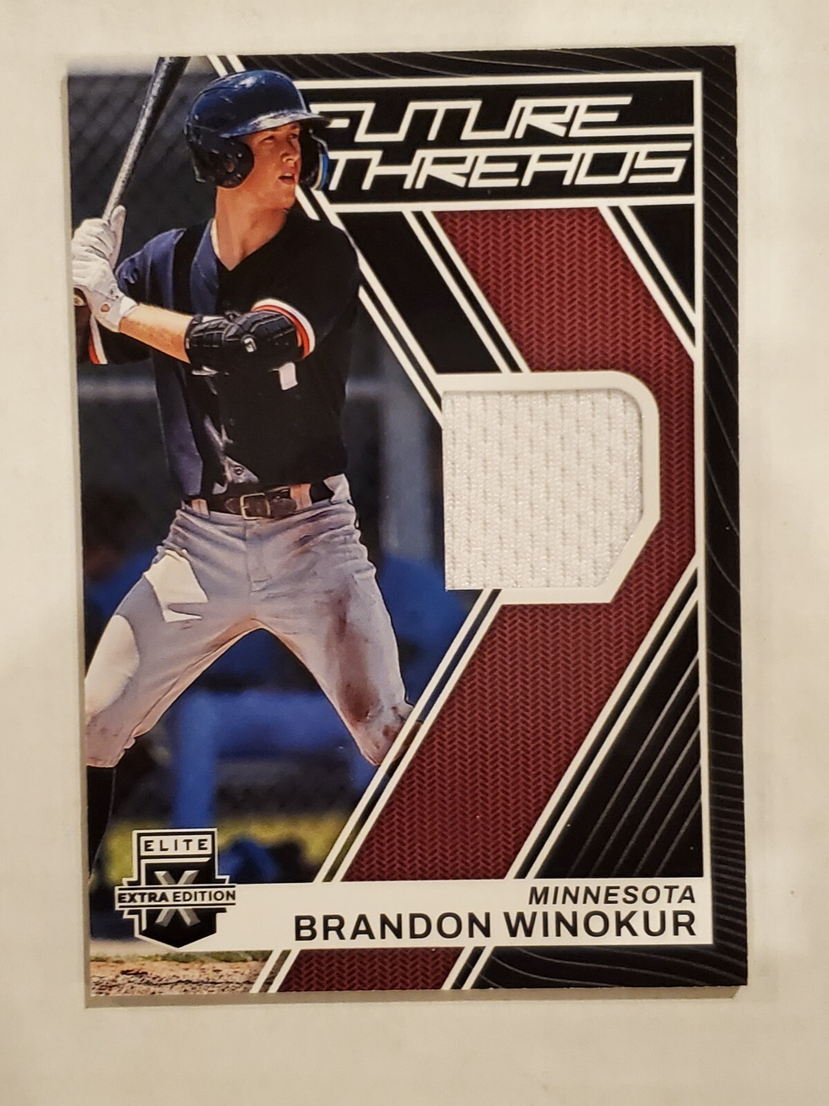 BRANDON WINOKUR 2023 Elite Extra Edition FUTURE THREADS RELIC #FT-BW ...