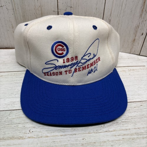 1998 Sammy Sosa Chicago Cubs Season Snapback Hat 90s Embroided | eBay