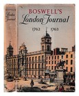 POTTLE, FREDERICK Ein Boswells London Tagebuch 1762-63 ...