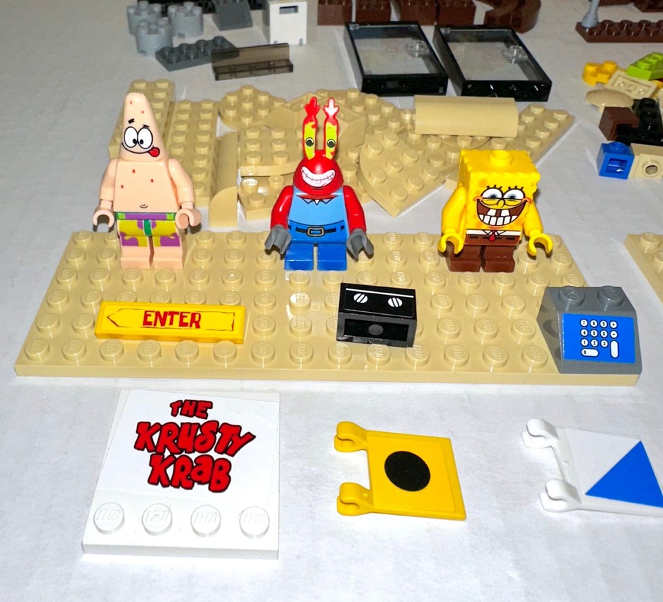 LEGO SPONGEBOB SQUAREPANTS KRUSTY KRAB ADVENTURES SET 3833 - COMPLETE ...