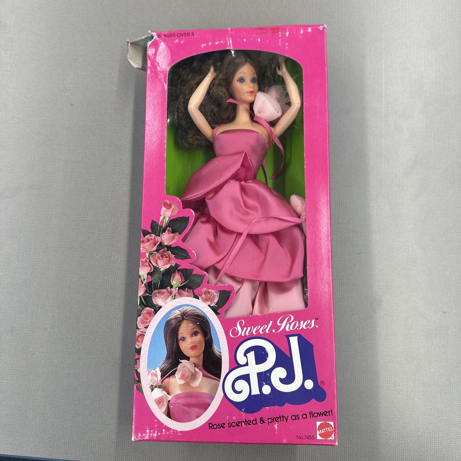 Sweet Roses PJ Barbie Doll Open Box with Accessories Vintage 7455 1983 ...