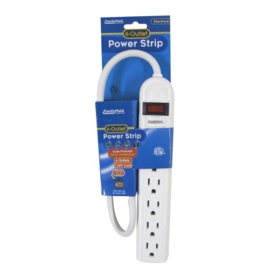 Computer Surge Protector Electronics Power Strip Multi 6 Outlet ...