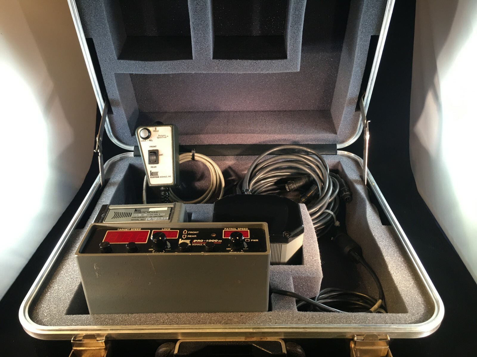 KUSTOM RADAR CASE GOLDEN EAGLE 2 PRO 1000DS, K OR KA STALKER MPH POLICE ...