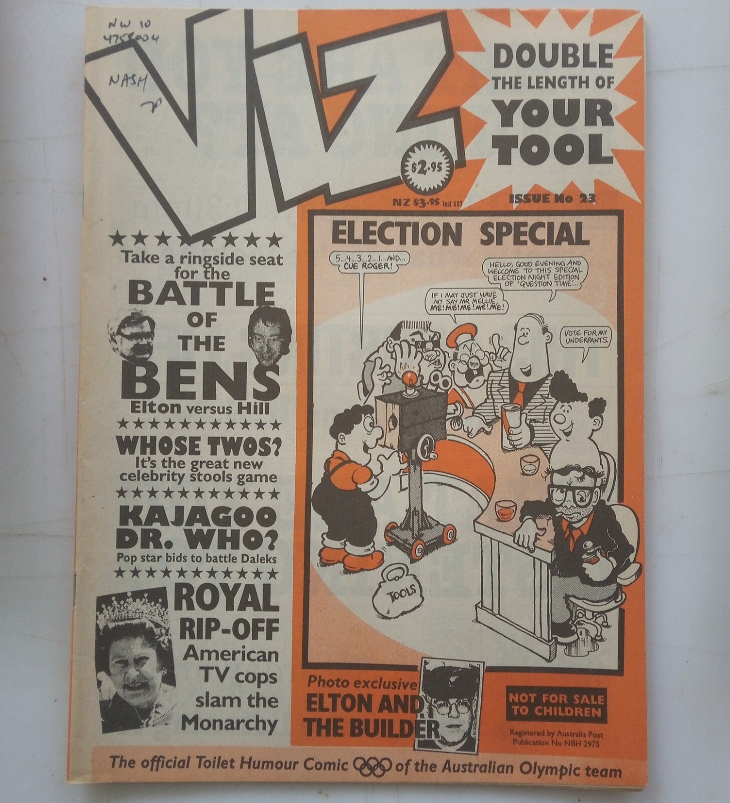 UK Comics Viz Magazine Australia Number 23 1993 Near Mint Adult Humour ...