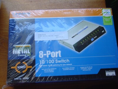 LINKSYS Cisco SD208 8 Port Router 10/100 Switch Metal Casing Wired New ...