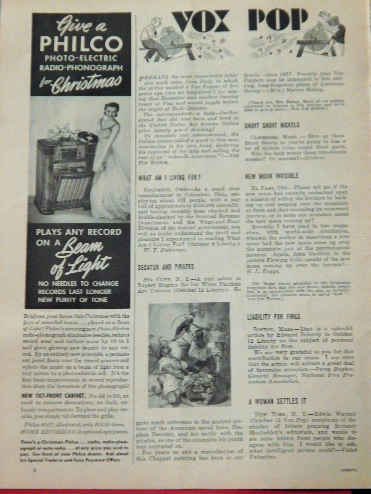 PHILCO BEAM OF LIGHT CONSOLE PHONOGRAPH PLAYER ORIGINAL VTG 1940 ...