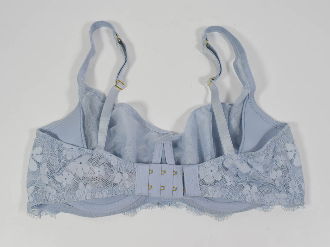 Victoria Secret Light Blue Lace Push Up Without Padding Underwire Bra ...