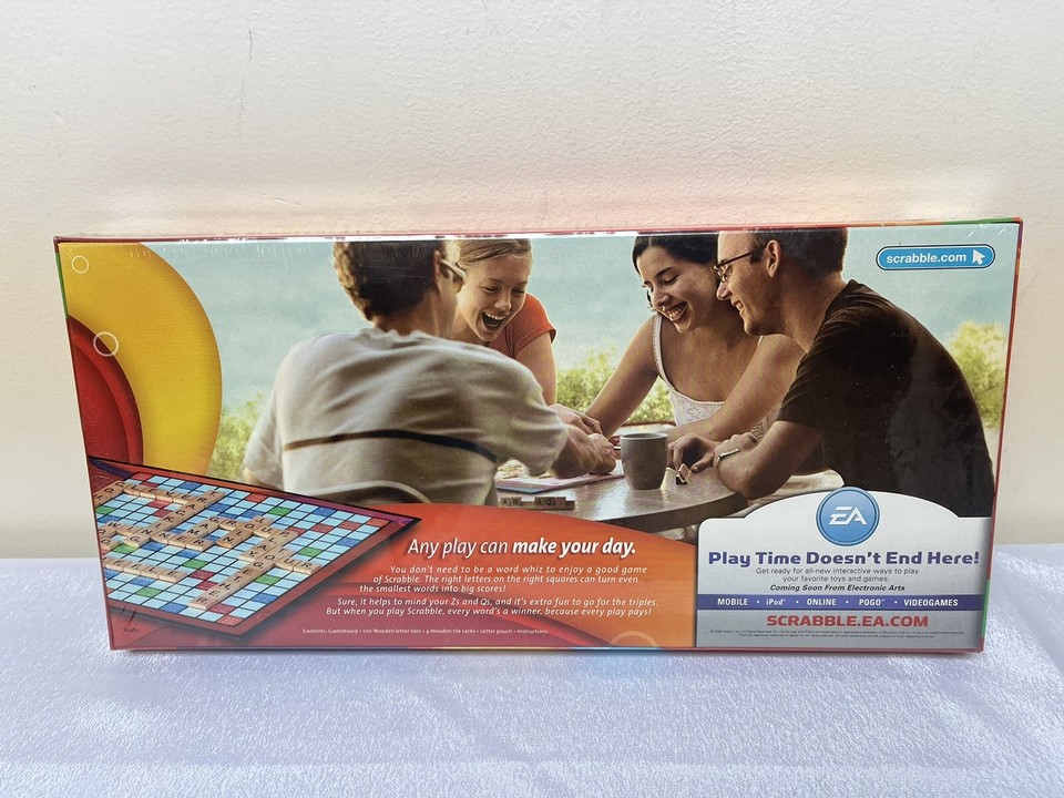 Hasbro Scrabble Crossword Board Game 2008 Edition NEW FACTORY SEALED | eBay