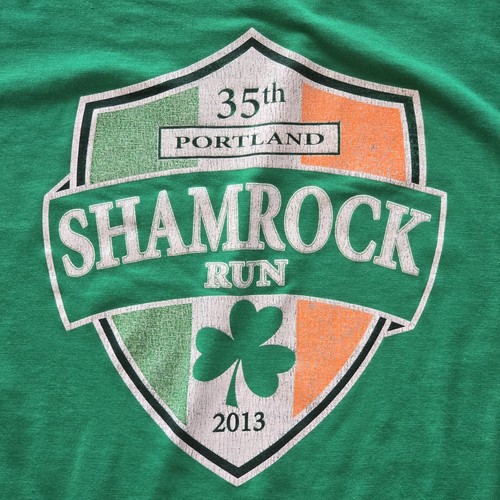 ADIDAS Ultimate Tee 2013 SHAMROCK RUN T Shirt Large Portland Oregon | eBay