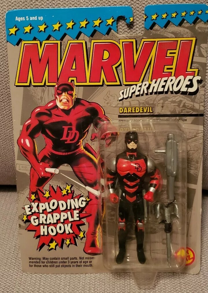 Marvel Super Heroes Daredevil Figure Exploding Grapple Hook Toy Biz 1994 | eBay