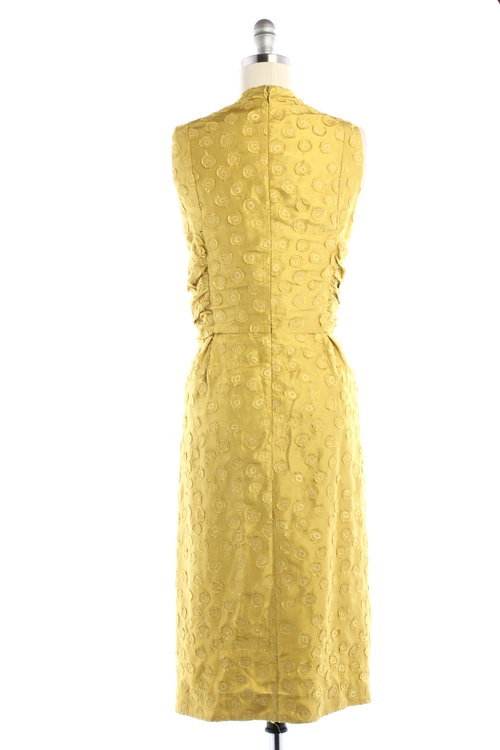 BHLDN Anthropologie Yellow Silk Tethered Dots Dress NWOT Size 0, 2 $300 ...