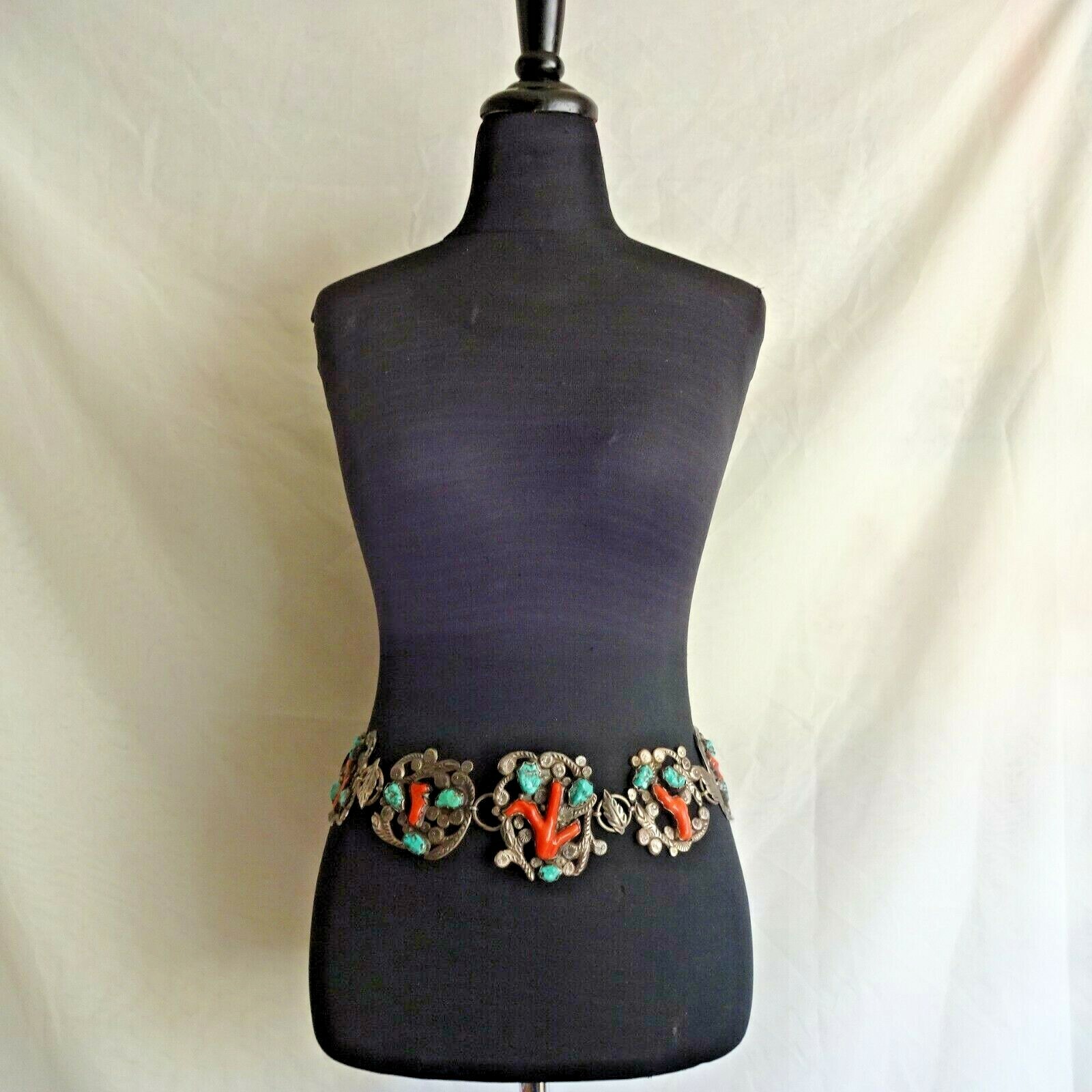 RARE Museum Quality DAN SIMPLICIO BELT Sterling Silver TURQUOISE ...