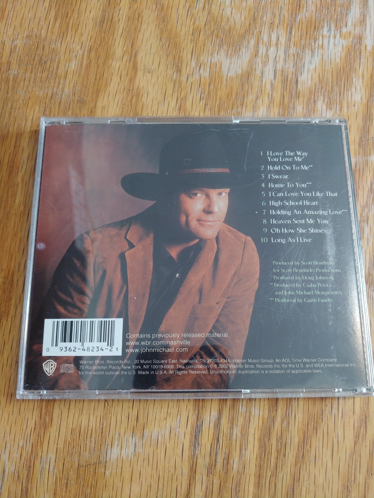 John Michael Montgomery - Love Songs CD 2002 Atlantic. 1/23 93624823421 ...