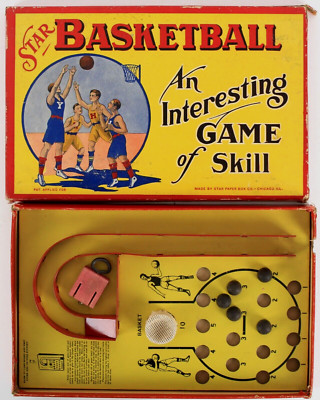 1920's-30's Star Basketball "An Interesting Game of Skill" by Chicago ...