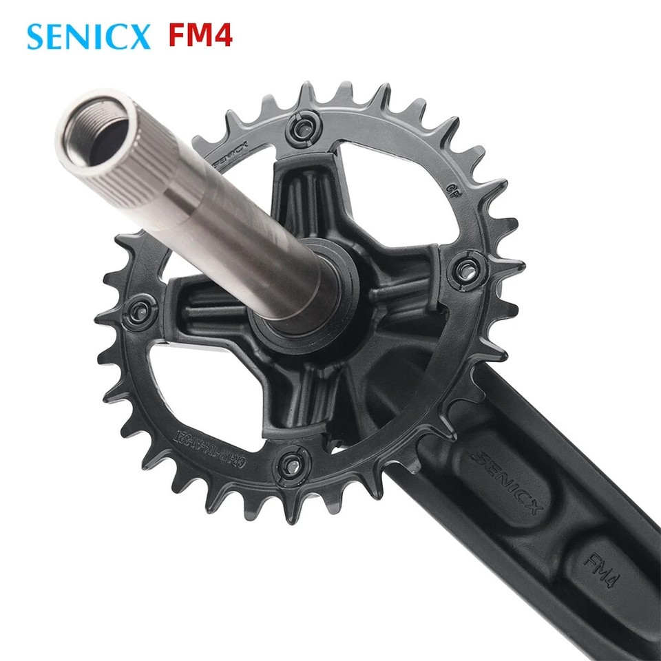 155 mm Senicx FM4 MTB crank, BB92-24M (Shimano) bottom bracket, Alum ...