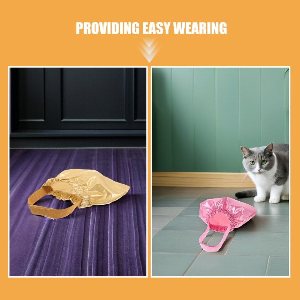2 Pcs Dogs Shower Hat Adjustable Cap Pet Ear Prevention Cover Cat Bath ...