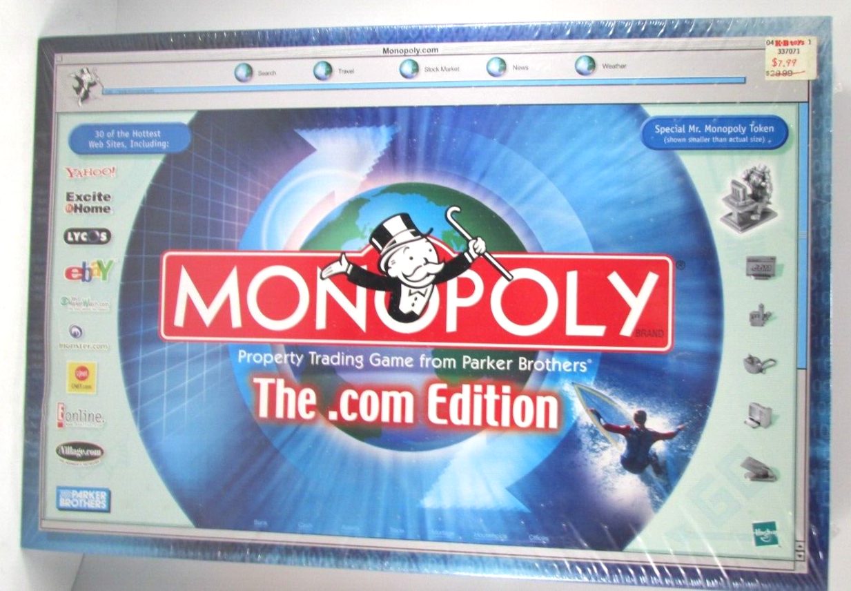 MONOPOLY The Dot .Com Edition Parker Brothers Board Game New Sealed | eBay