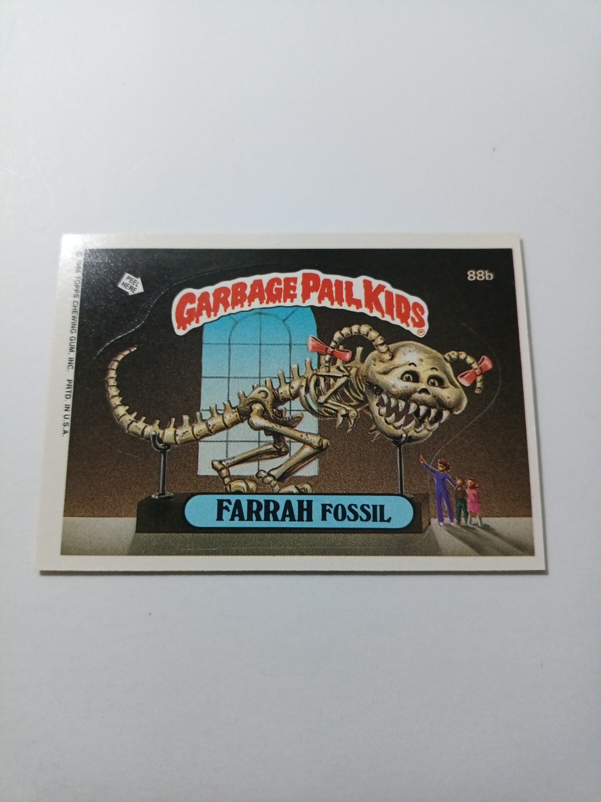 1986 Topps - Garbage Pail Kids - Farrah Fossil - Series 3 - Stickers ...