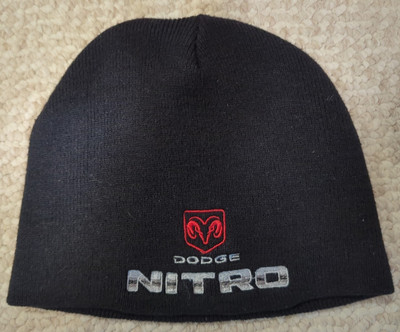 Dodge Nitro Stretch Beanie Dark Blue Pre-owned | eBay