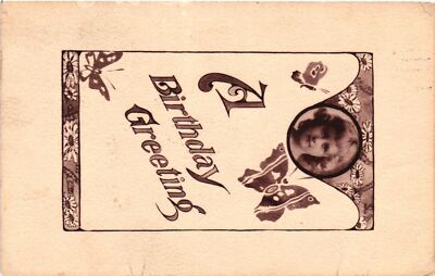 Vintage Postcard- A Birthday Greeting Early 1900s | eBay