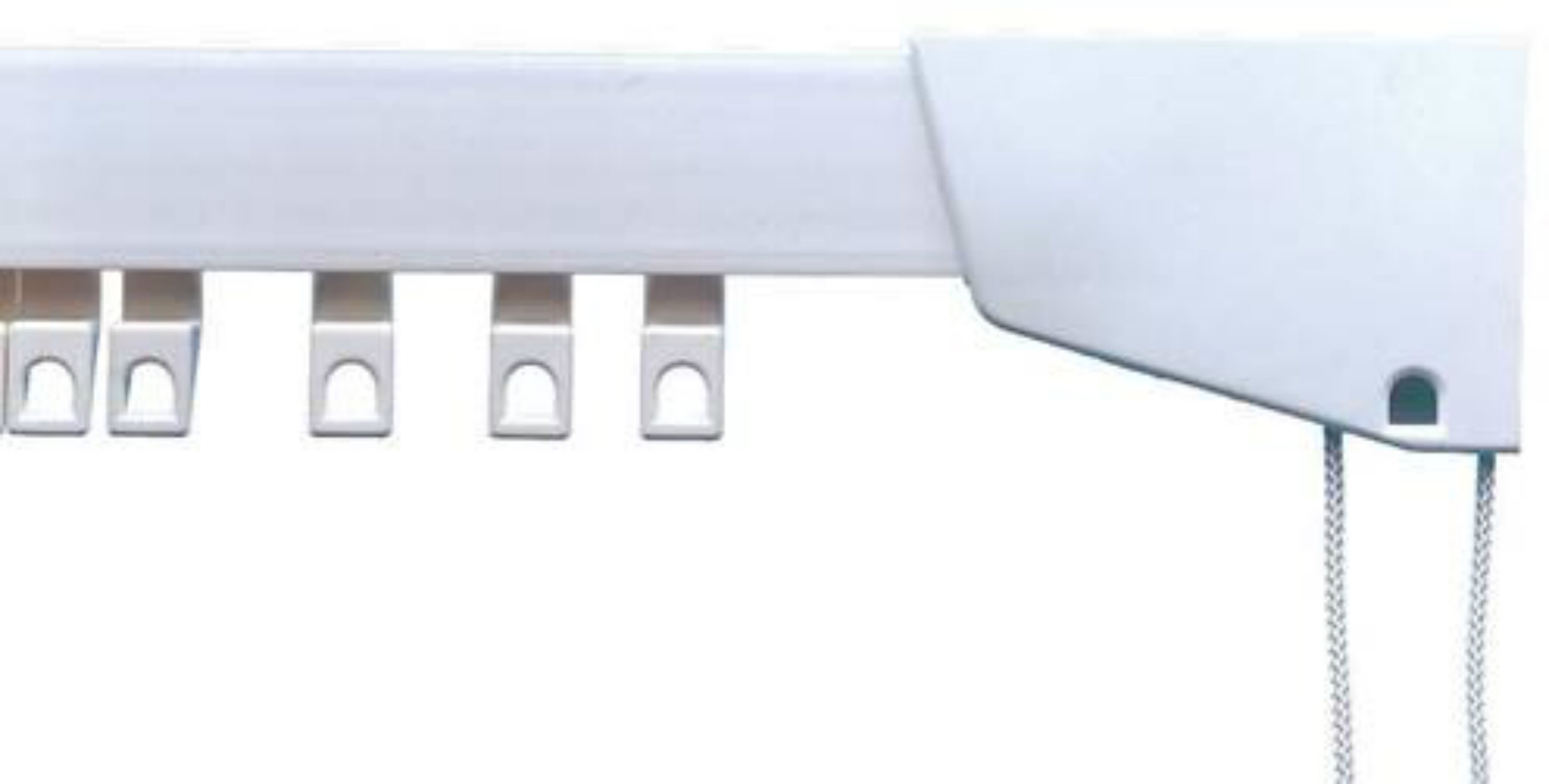 Integra® Premier Plastic Curtain Track, White PVC, Track Corded or ...