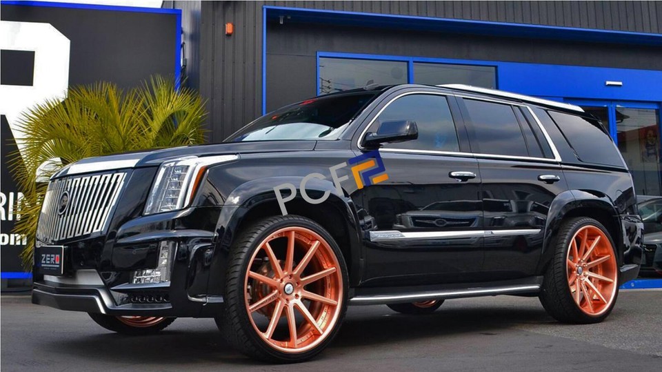 Body Kit For Cadillac Escalade 15-19 primer Front Lip Rear Diffuser ...