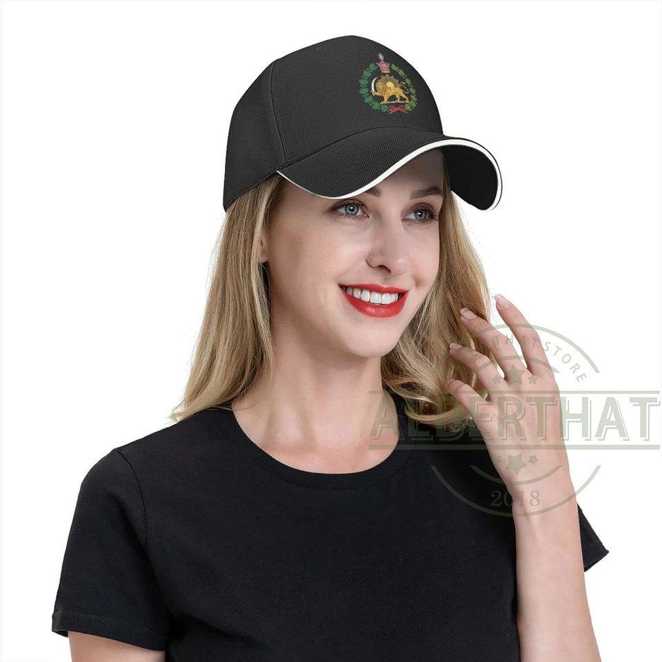 Persian Flag Iranian Lion Sun and Crown Iran Persia Baseball Cap ...