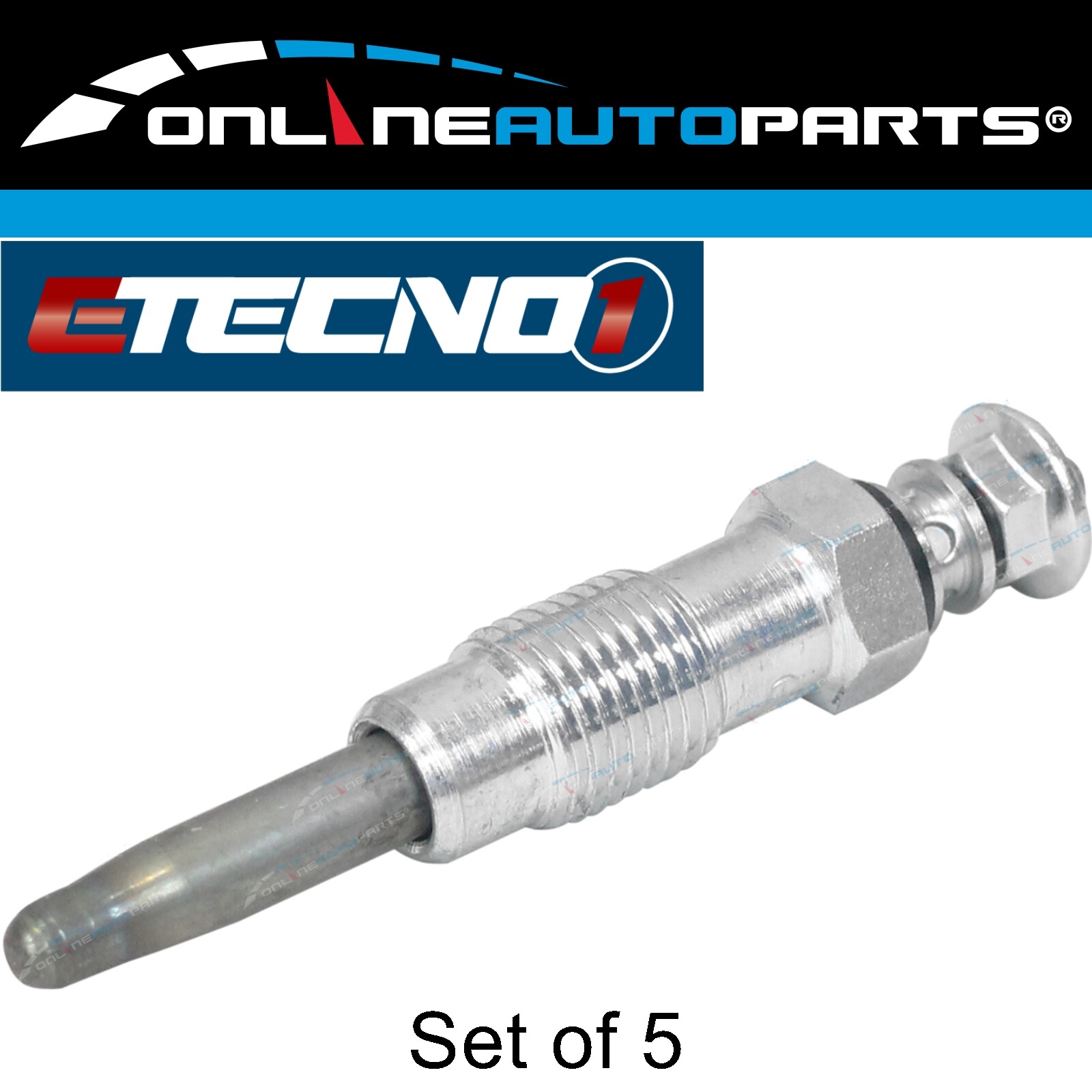 5 Etecno Glow Plugs for Mercedes Sprinter 312D 2.9L OM602.980 Diesel ...