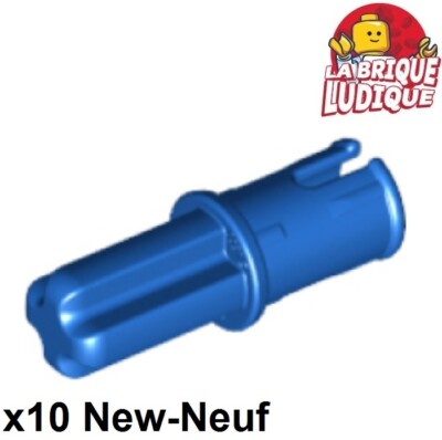 Lego Technic 10x Axe Axle 1L Pin Friction Ridges Lengthwise bleu/blue ...