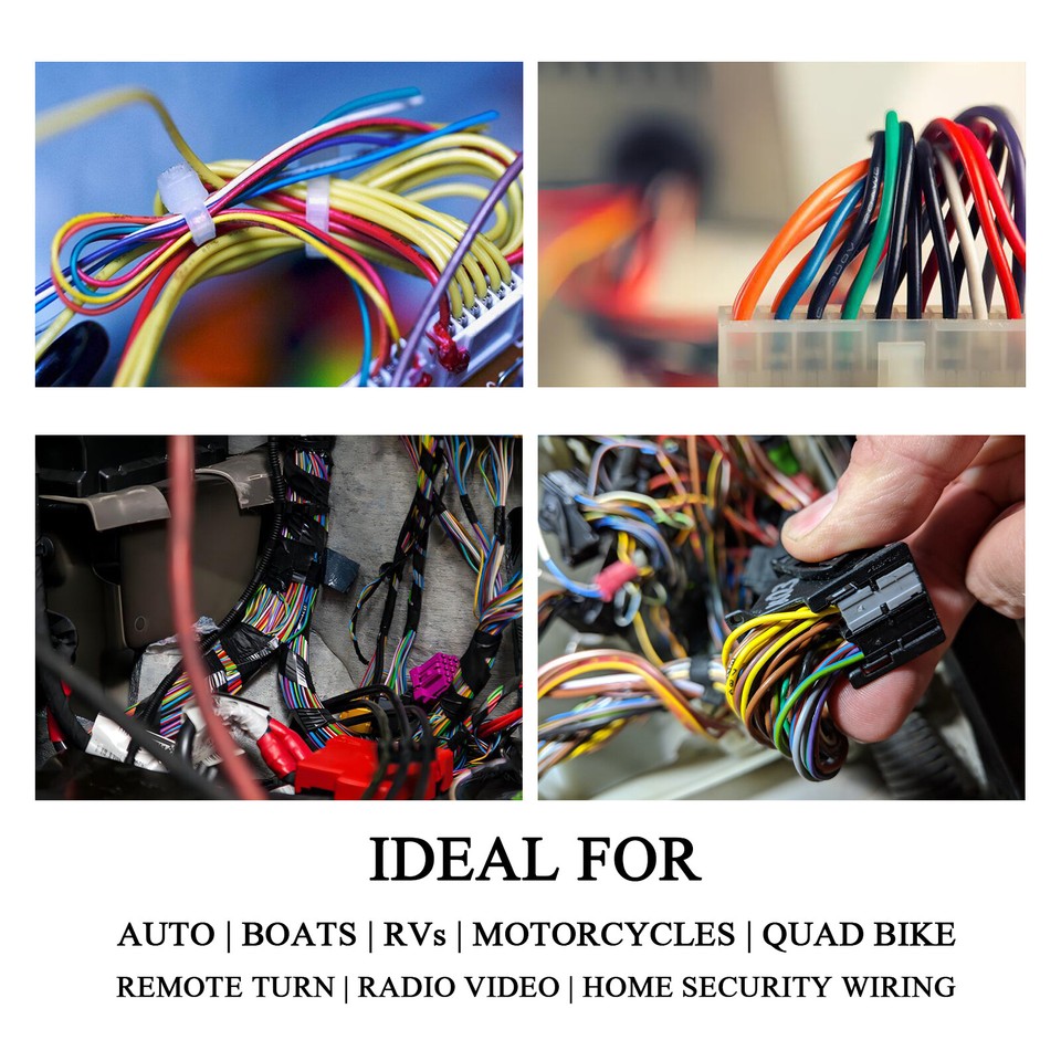 Pure Copper Remote Primary Wire Lot - 14 16 18 20 22 Gauge Stranded ...