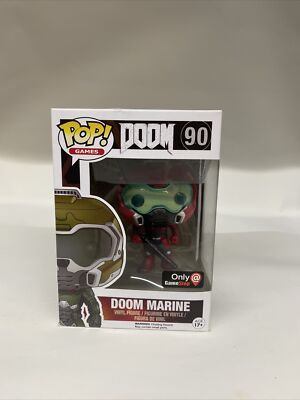 Funko POP! Doom Vinyl Figure -DOOM SPACE MARINE (Elite) #90 (Exclusive ...