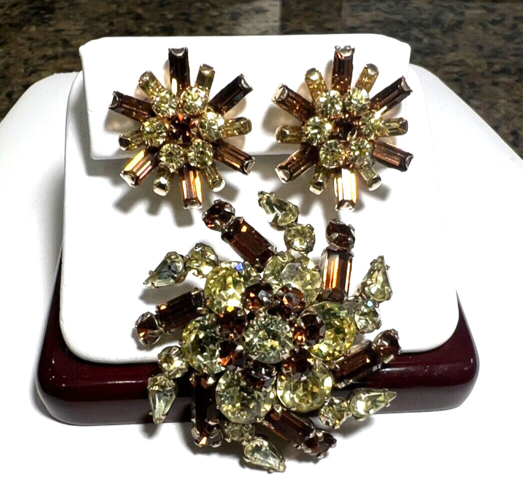 Spectacular Sherman vintage signed Citrine/Burnt Oran… - Gem