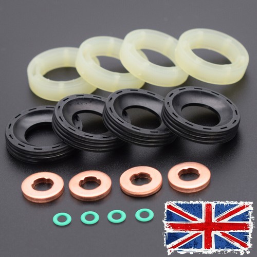 FOR FORD C-MAX FOCUS FIESTA 1.6TDCI FUEL INJECTOR SEAL WASHER ORING KIT ...