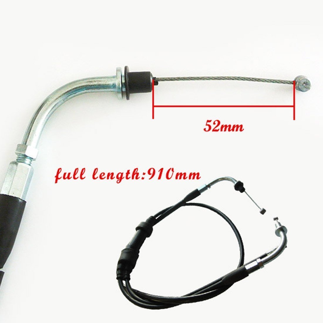 Throttle Cable For Yamaha PW80 PW 80 1985-2007 BW80 1986-1990 Dirt bike ...