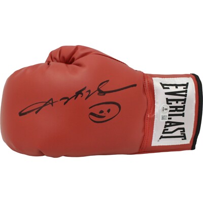 Sugar Ray Leonard Autographed/Signed Red Left Boxing Glove Beckett ...