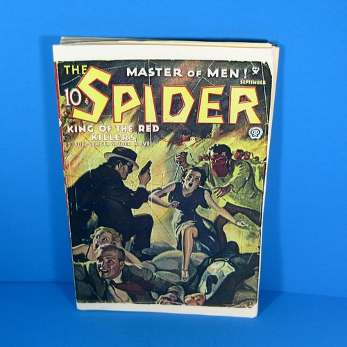 Pulp. The Spider Sept 1935 King of Red Killers pulp magazine facsimile ...