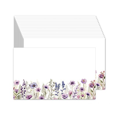 50 Little Notes 4"x 6" Cards, Flat Card stock, Blank Note cards ...
