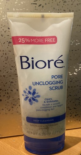 Biore Pore Unclogging Scrub, Deep Cleansing 6.25 Oz DISCONTINUED OLD ...
