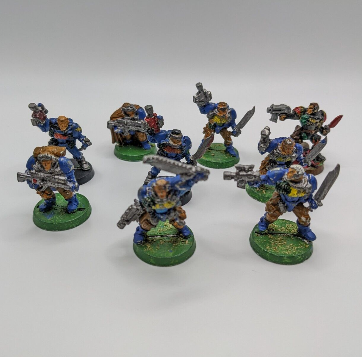 WARHAMMER 40K Mini War Game Metal SPACE MARINE SCOUT LOT x9 Games ...