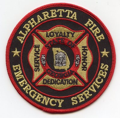 ALPHARETTA GEORGIA GA Emergency Services FIRE PATCH | eBay