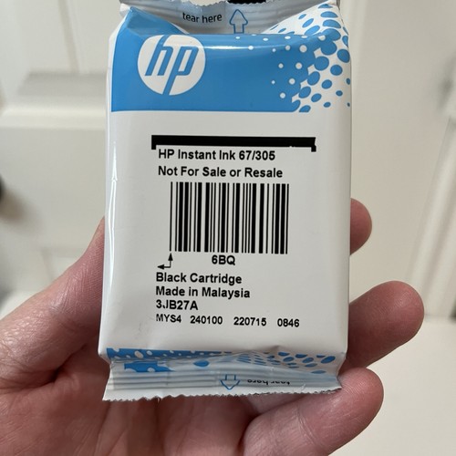HP Instant Ink 67/305 Printer BLACK Cartridge New Sealed | eBay