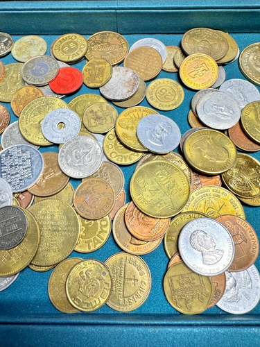 Large lot of vintage token coins | eBay